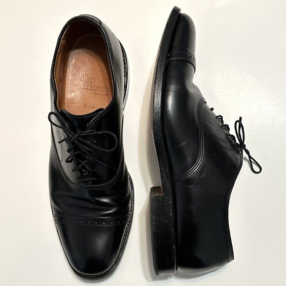 Allen Edmonds | Shoes | Allen Edmonds Byron Black Lace Up Cap Toe ...